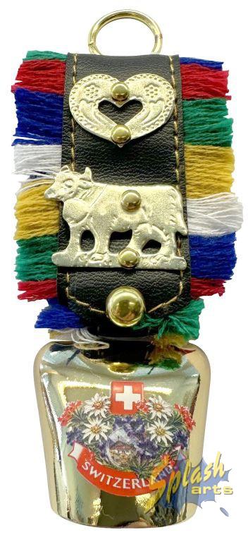 Swiss golden bell small | Bell | Bell | Swiss Souvenirs | Splash Arts AG