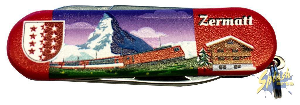 Taschenmesser - Schlüsselanhänger Zermatt rot | Schlüsselanhänger ...