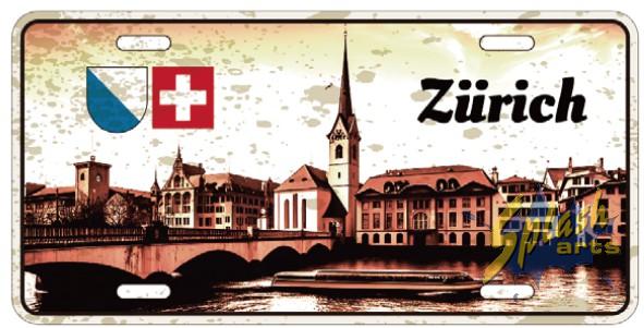 License Plate Vintage - Zurich | Licence Plates | Swiss Souvenirs ...
