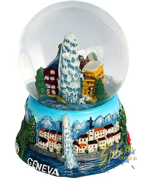 Schneekugel Geneve Magnet | Snowball Magnet | Magnet | Swiss Souvenirs ...