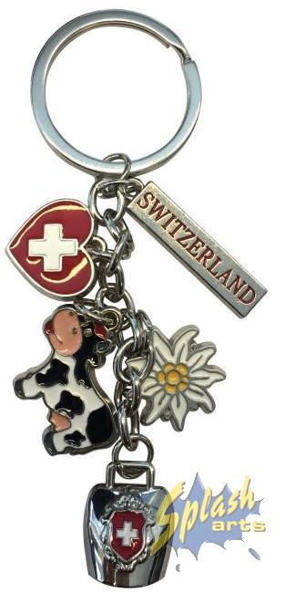 Keychain - bell, edelweiss, cow, heart | Keyring | Tool/ Keyring ...